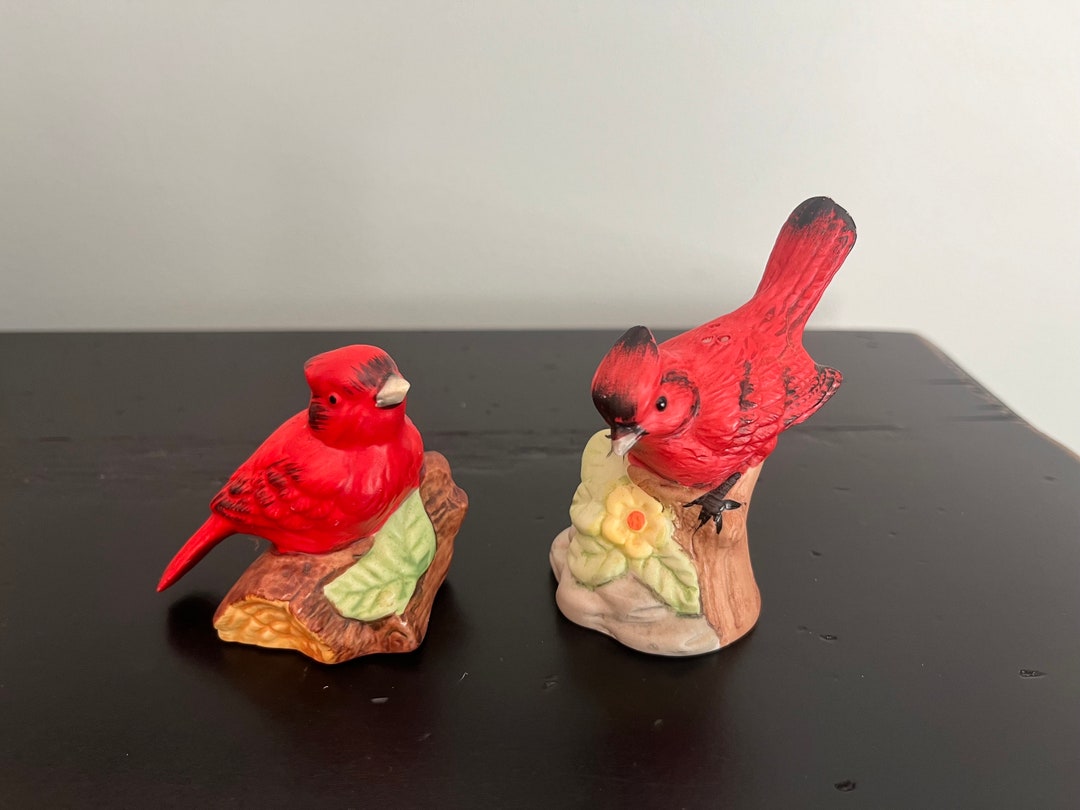 Vintage Cardinal Bird Ceramic Salt and Pepper Shaker Set - Cardinals - Etsy