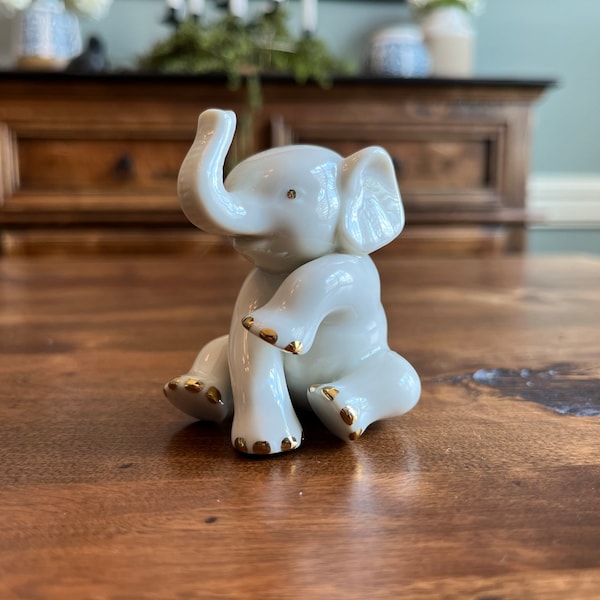 Porcelain Elephant - Etsy