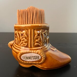 Vintage Tennessee Cowboy Boot / Riding Boot Ceramic Toothpick Holder - Etsy