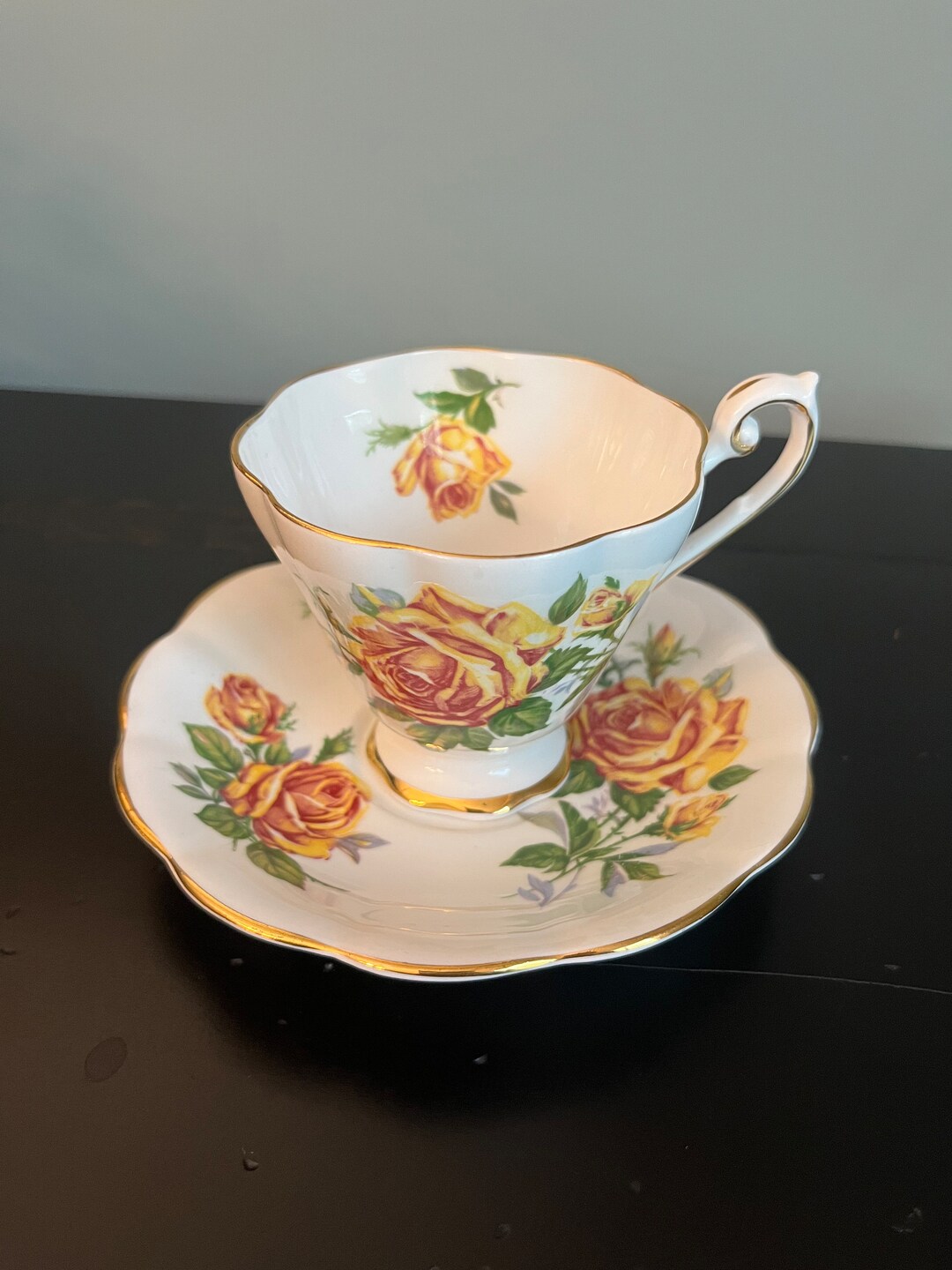 Vintage Royal Standard Teacup - Romany Rose - Floral Teacup, England ...