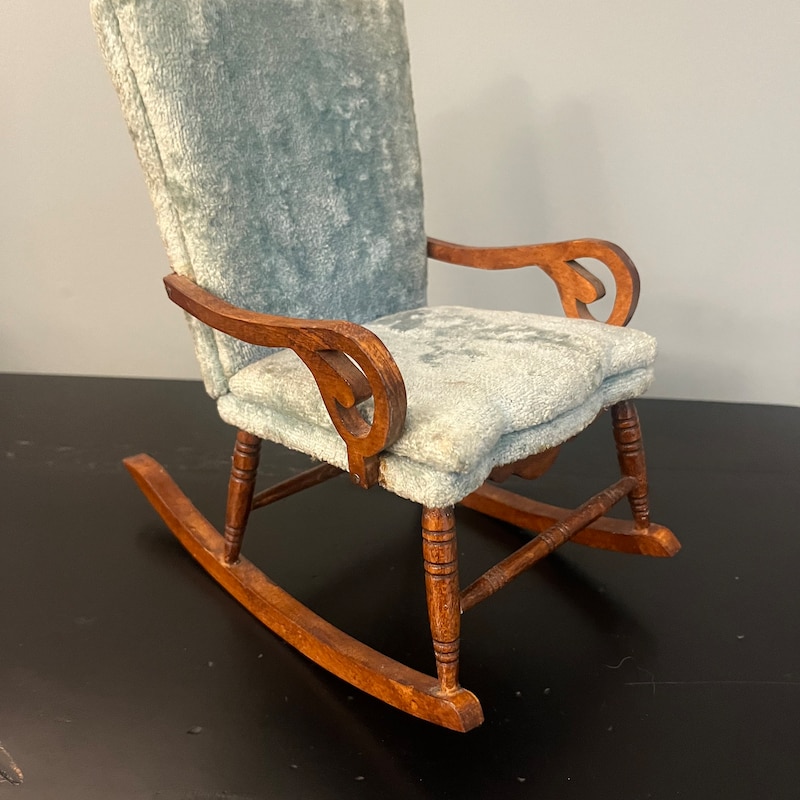 Antique Wood Rocking Chair - Etsy