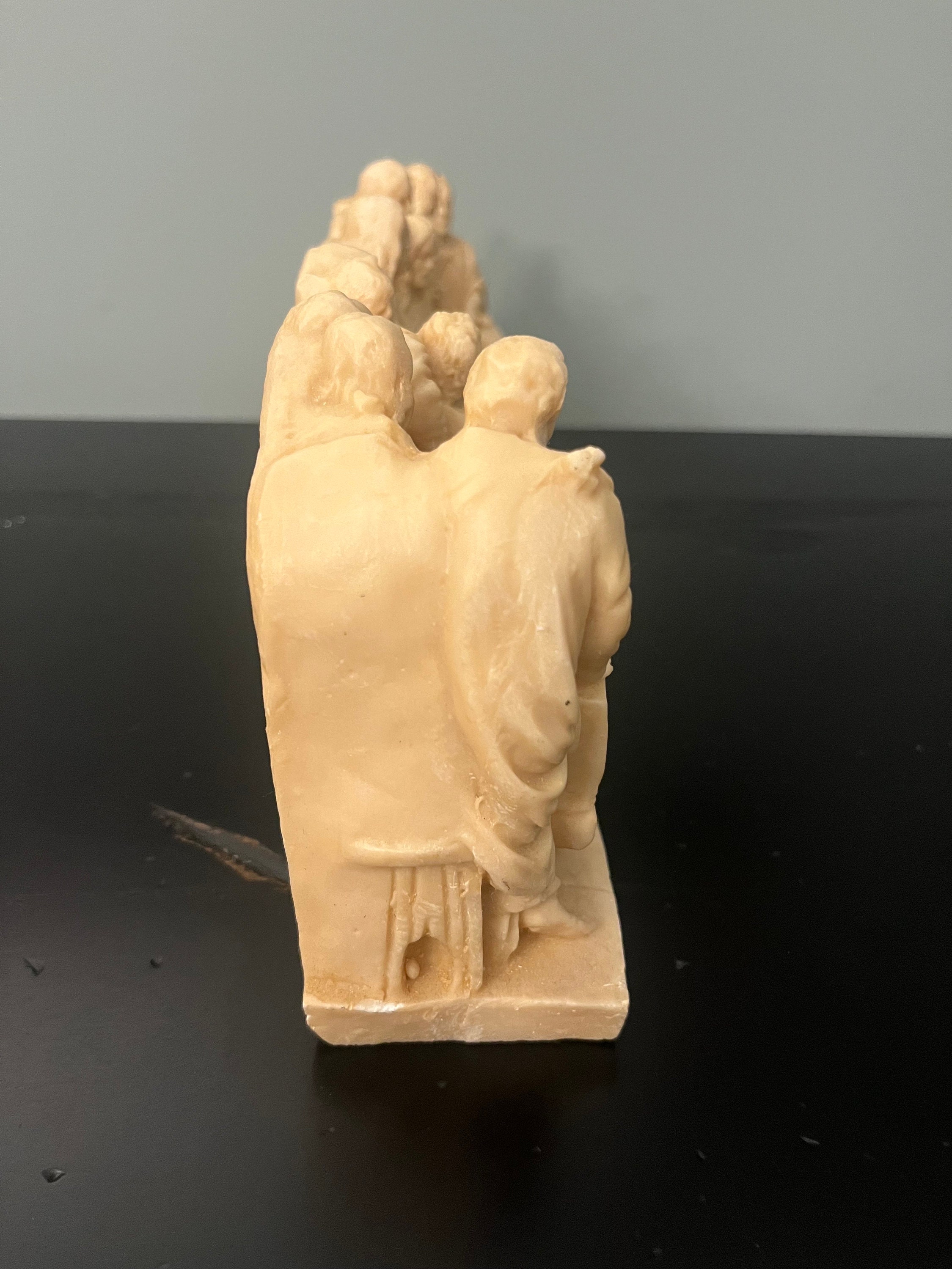 Vintage Religious Figurine - the Last Supper - Jesus & Disciples, Resin ...