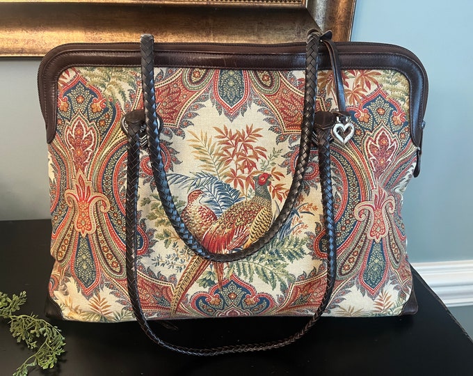 Brighton Collection Alyssa Ladybug Tapestry Handbag - Etsy