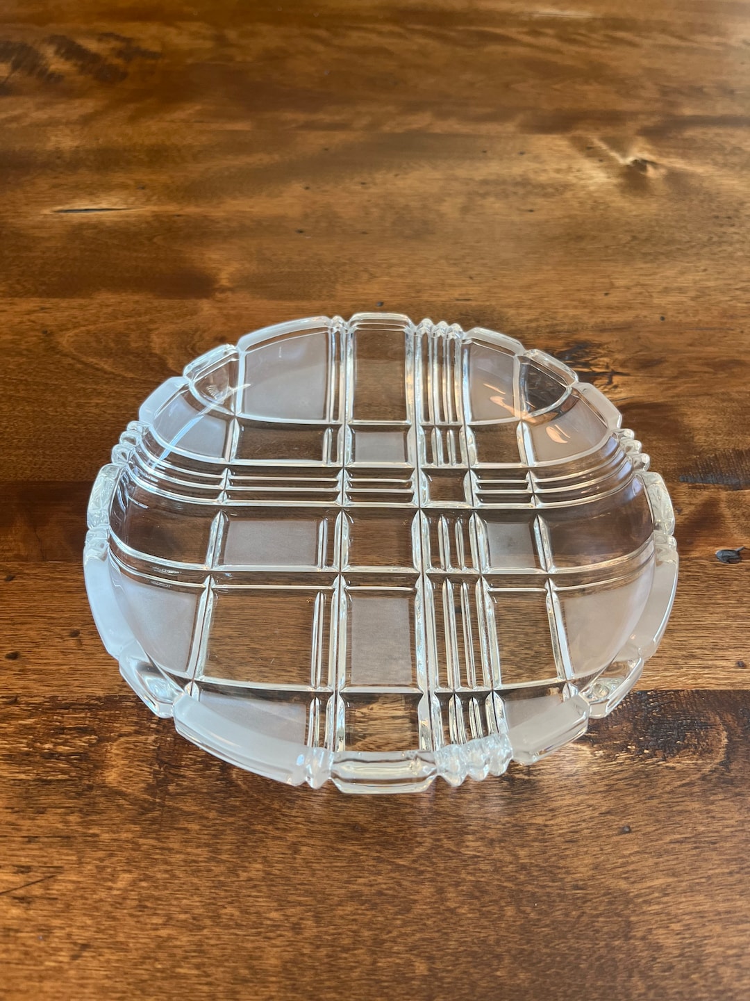 Mikasa Plaid Tartan - Stratton - Pattern Crystal Clear and Frosted - 1 ...