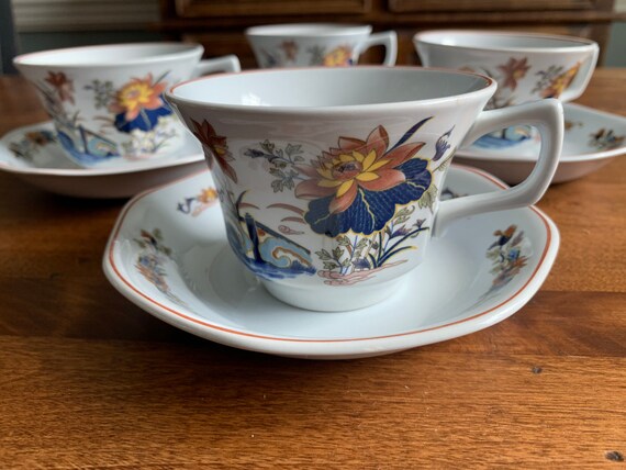 1 Wedgwood Lotus Teacup and Saucer Set Georgetown Collection | Etsy