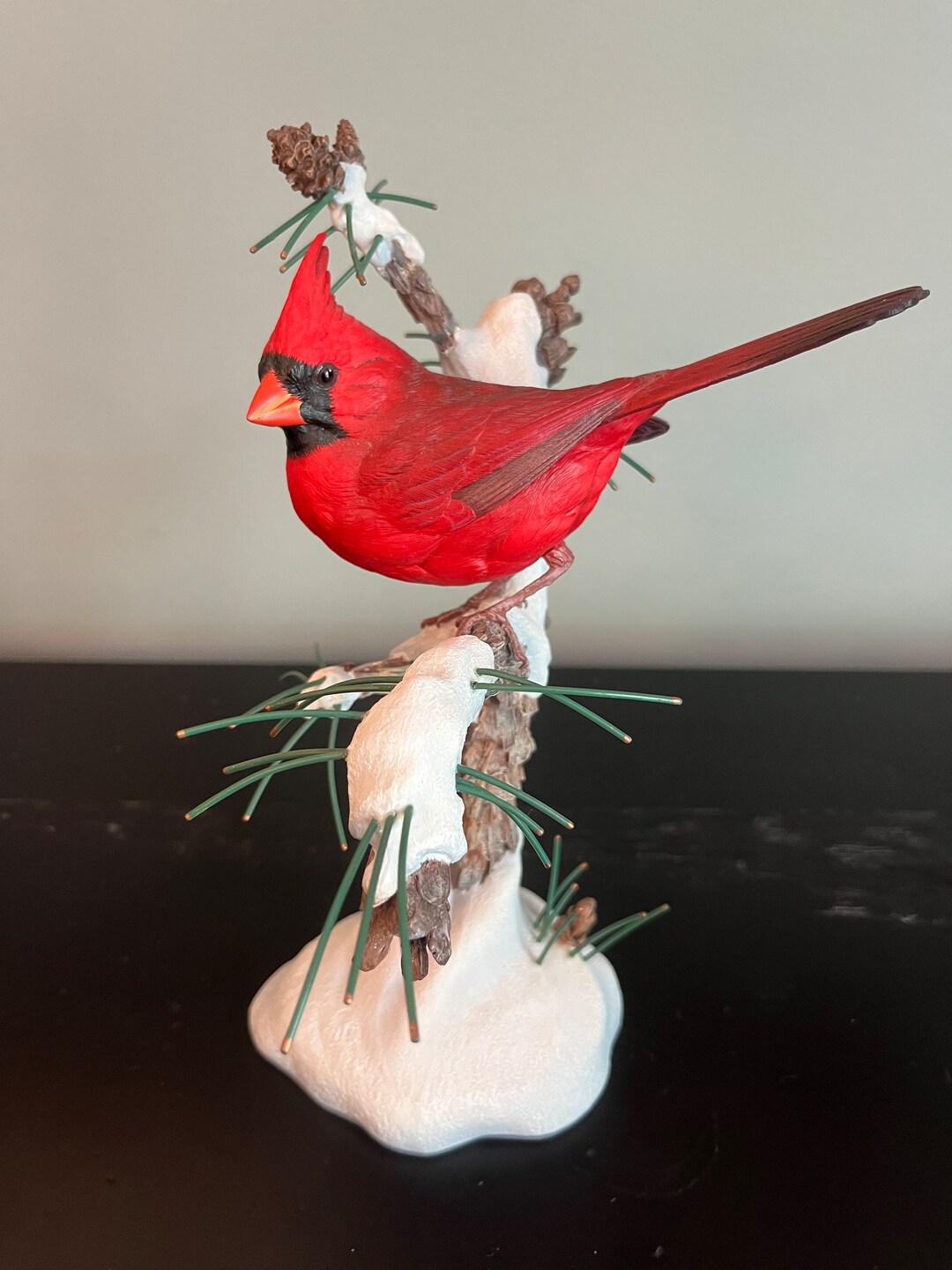 Danbury Mint Bird Figurine Cardinal Winter's Jewel Bob Guge Great Gift ...