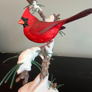 Danbury Mint Bird Figurine Cardinal Winter's Jewel Bob Guge Great Gift ...