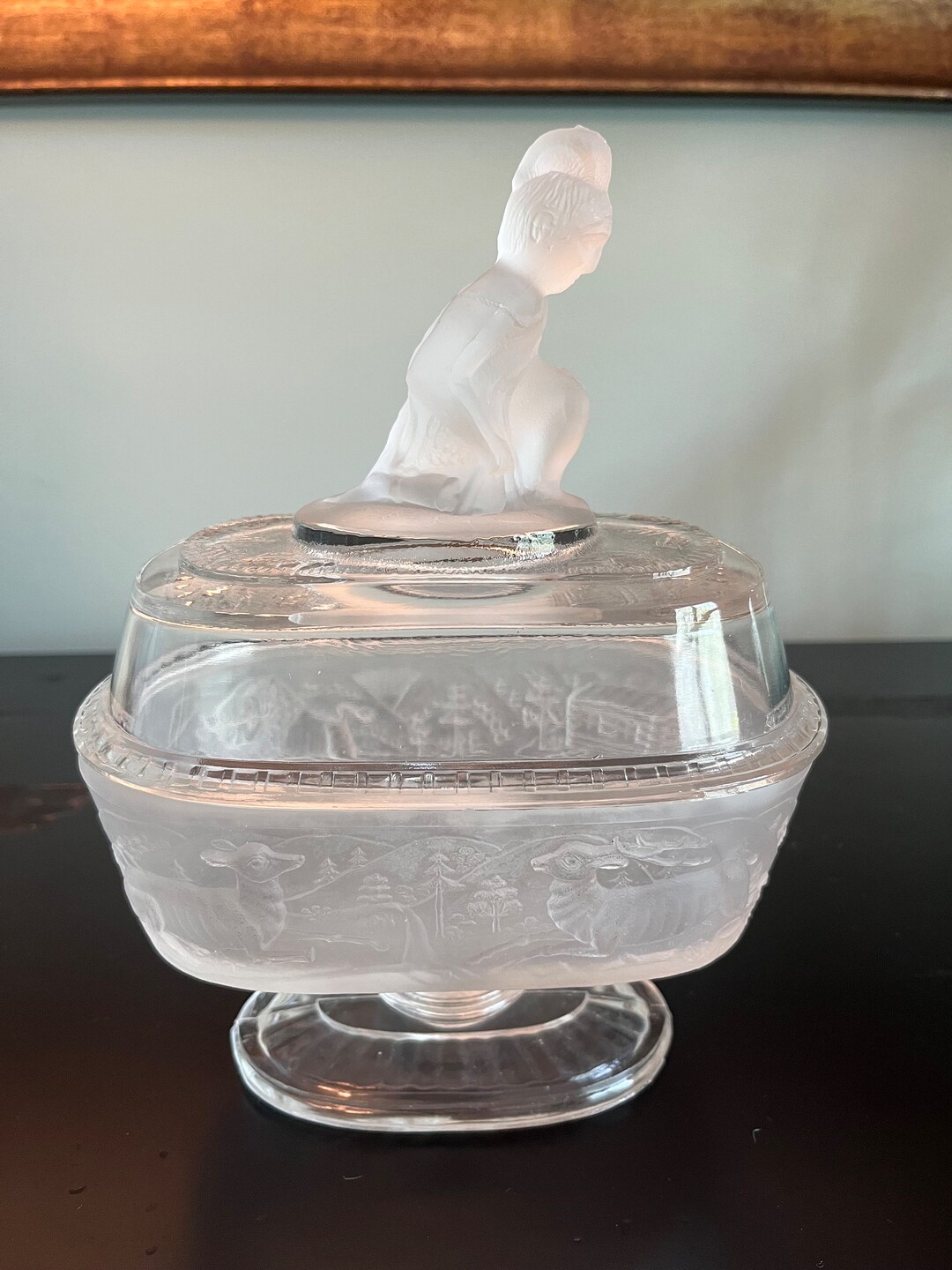 Antique Gillinder & Sons Westward Ho - Pioneer Footed Compote With ...