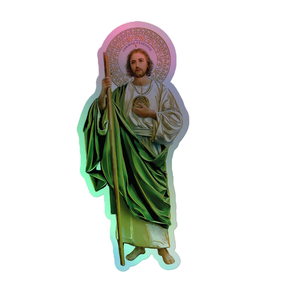San Judas Tadeo Holographic Stickers - Etsy