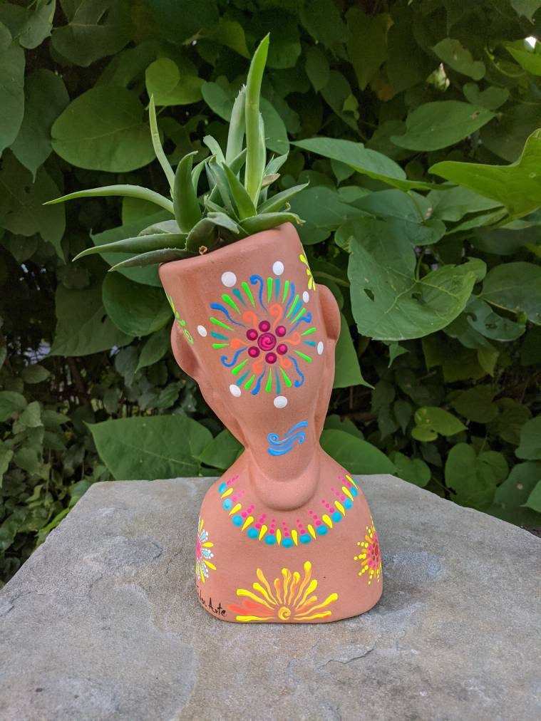 Pot Head Planter, Garden Decor, Garden Planter, Unique Gift Idea - Etsy
