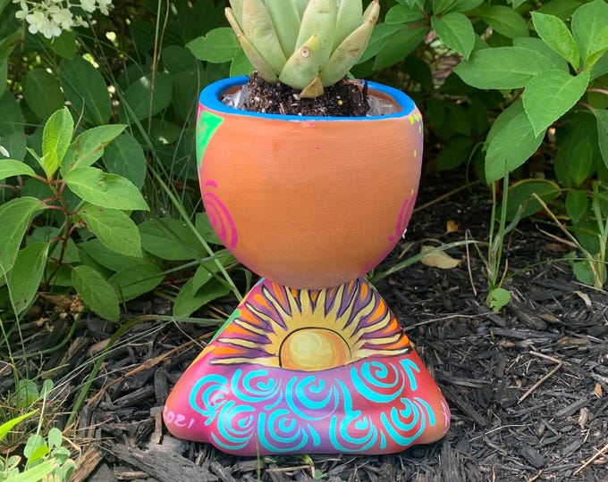 Pot Head Planter, Whimsical Garden Pot, Boho Planter, People Pot - Etsy