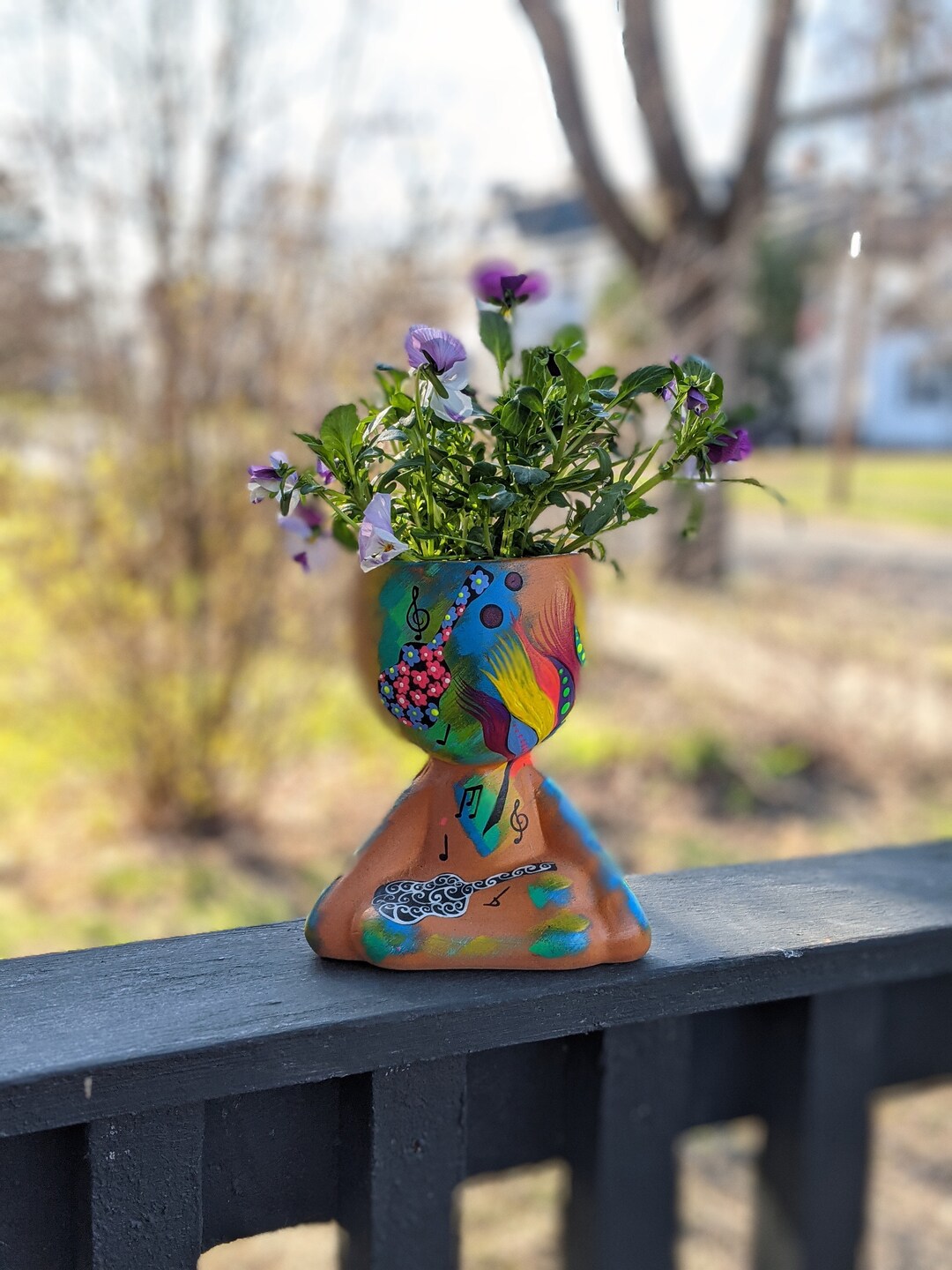 Garden Planter Music Notes Guitar Home Decor Unique Gift - Etsy