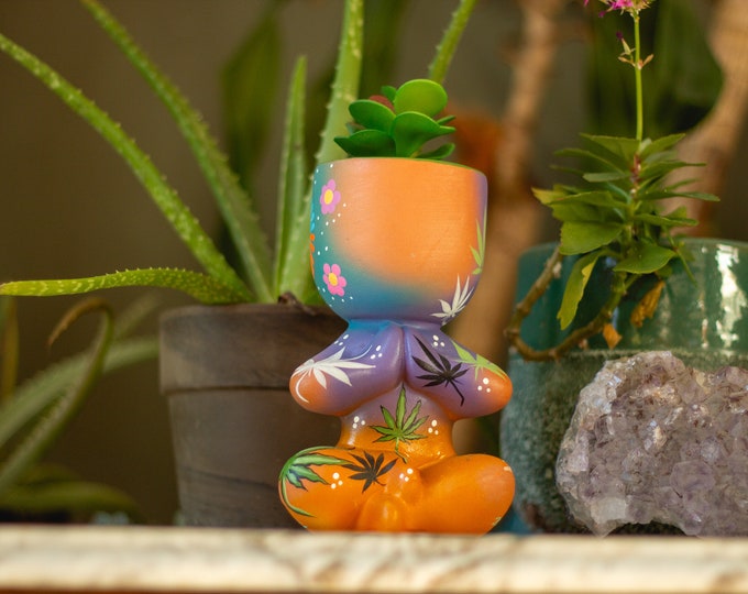 Meditation, Pot Head Planter, Home & Garden Decor, Unique Gift Idea ...