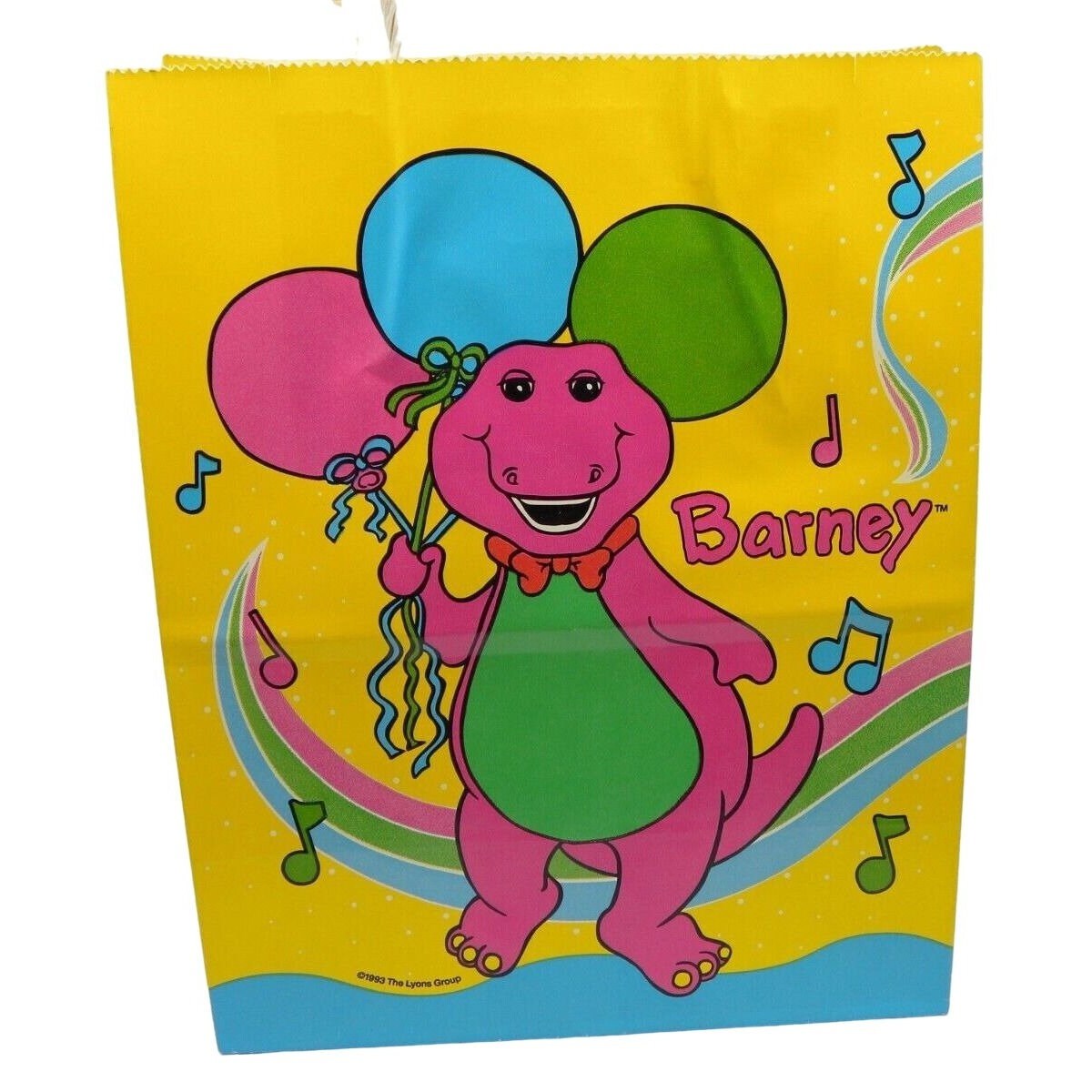 New 9 Barney Purple Dinosaur Balloons Gift Party Loot Bags NOS - Etsy ...