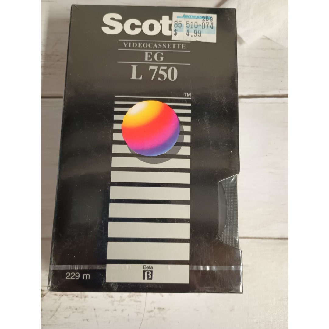 Scotch Video Cassette EG L 750 Beta Max Blank Tape Sealed 229 Minutes ...