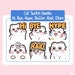 Cat Twitch Emote Set Including Hi, Bye, Hype, Buffer, Raid and Stare ...