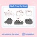 Cat Twitch Emote Set Including Hi, Bye, Hype, Buffer, Raid and Stare ...
