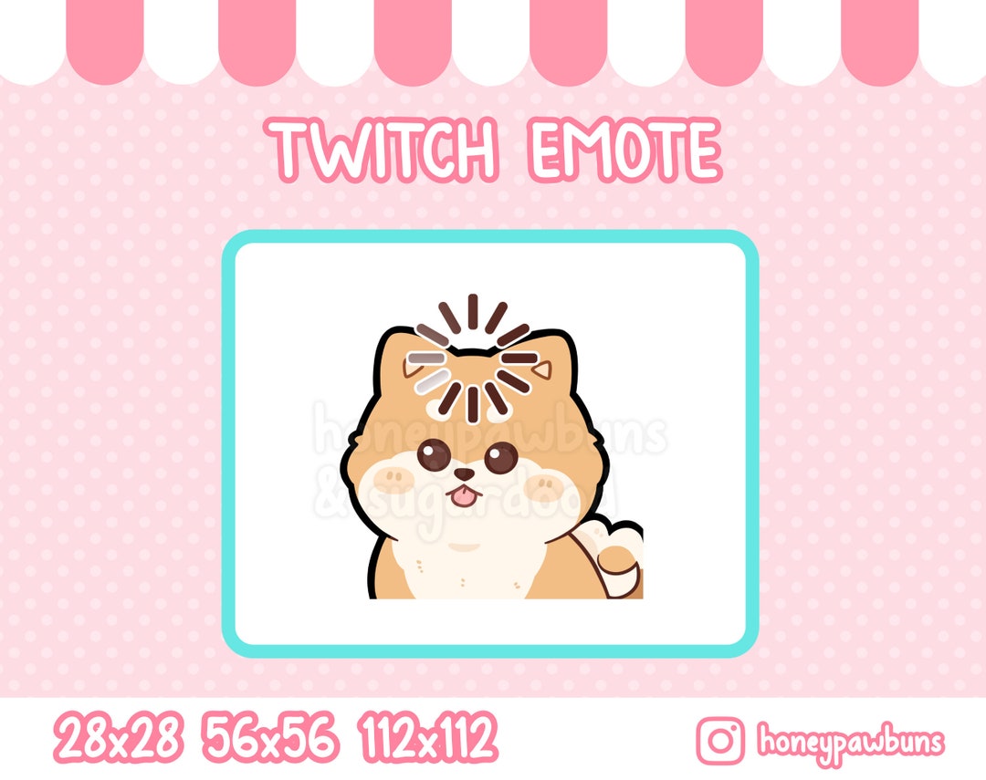 Twitch Emote: Loading. Shiba Inu Subscriber Emoji for Live Streaming ...