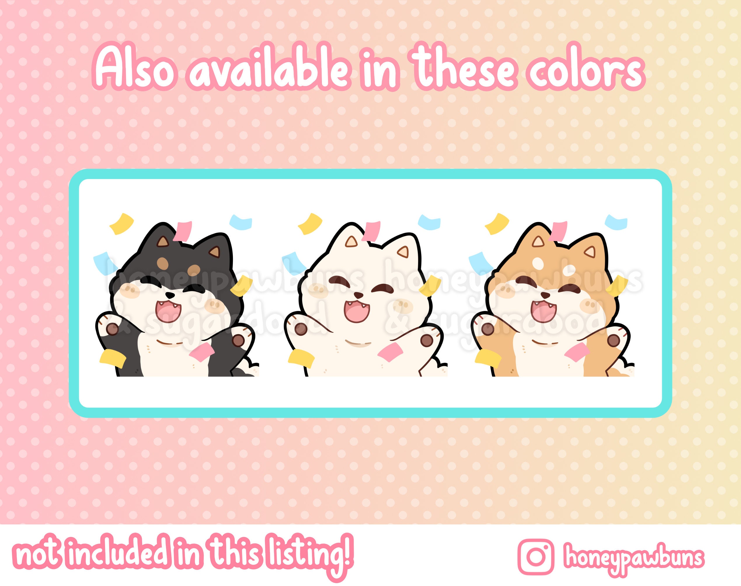 Twitch Emote: Hype. Shiba Inu Subscriber Emoji for Live Streaming ...