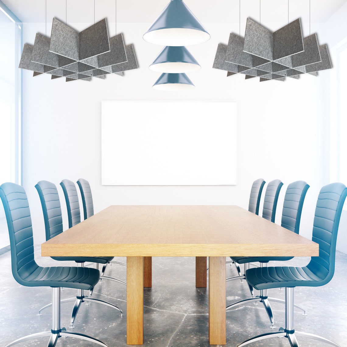 Silentfiber™ Waffle Baffle, Ceiling Suspended Polyester Baffle for ...