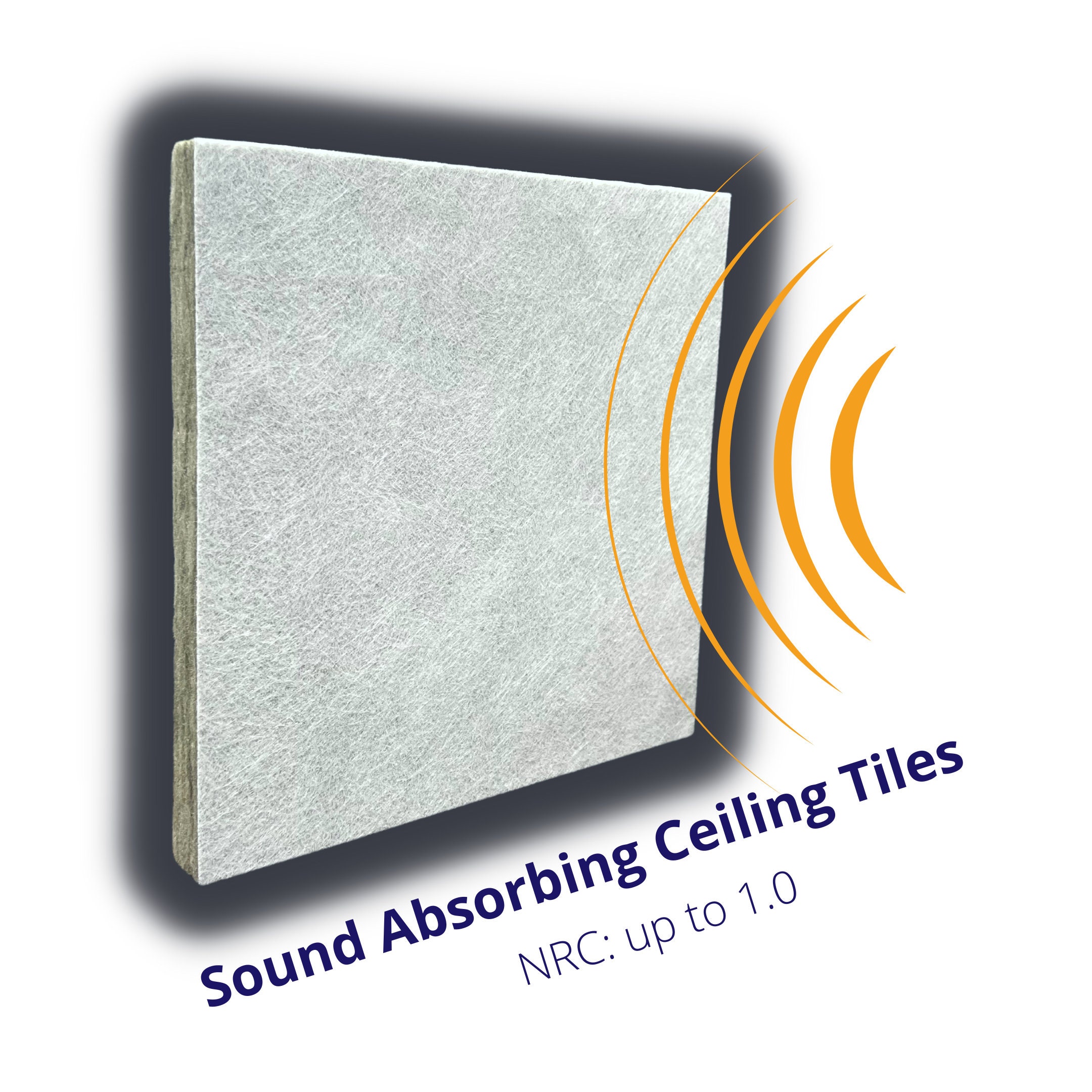 Silentceiling™ White Acoustic Ceiling Tiles (2x2 or 2x4) Sound ...