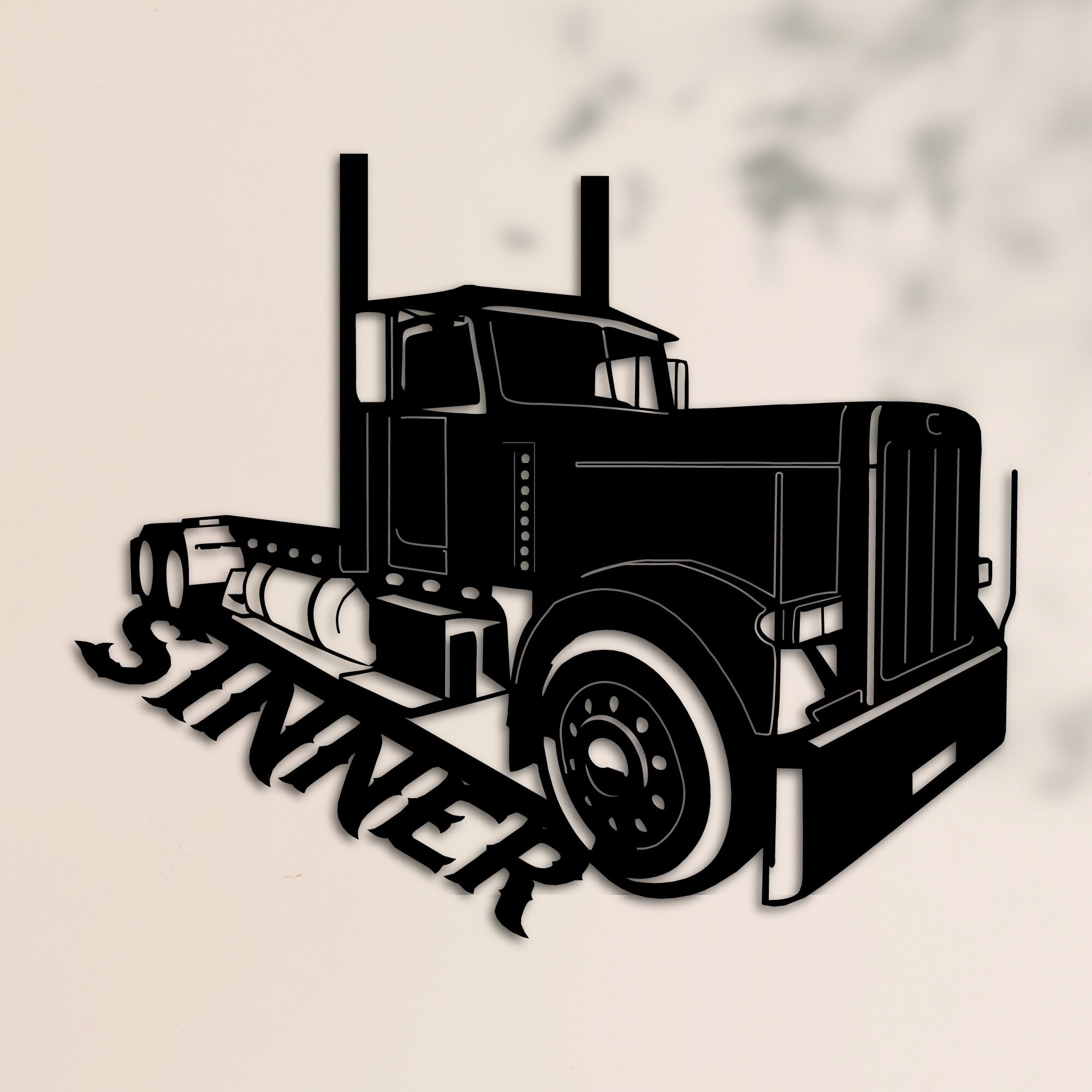 Custom Semi Truck Sign, Semi Truck Sign, Truck Sign, Custom Metal Sign ...