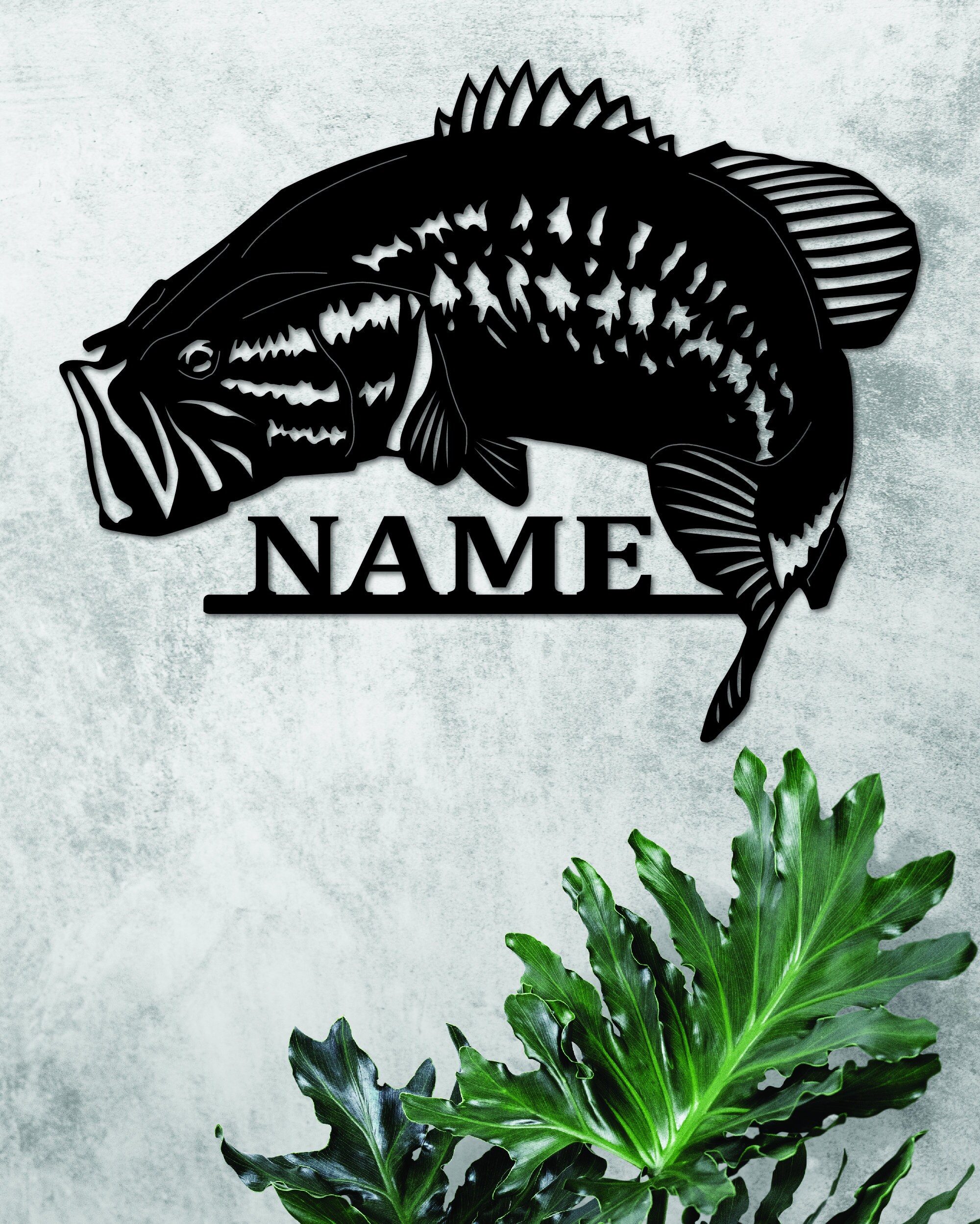 Bass Sign, Custom Metal Sign, Personalized Metal Sign, Metal Signs ...