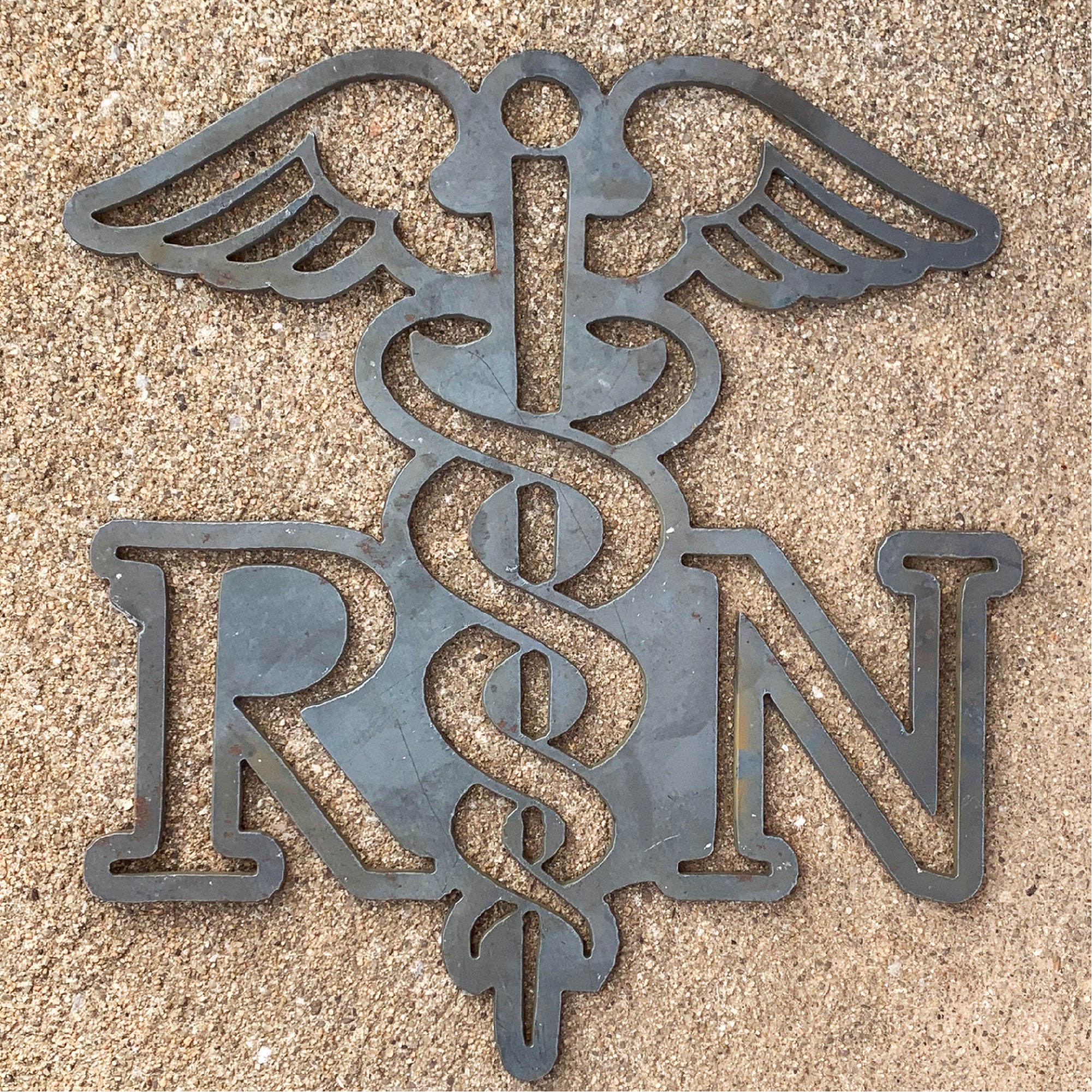 RN Sign, Metal RN Wall Sign, Nurse Sign - Etsy