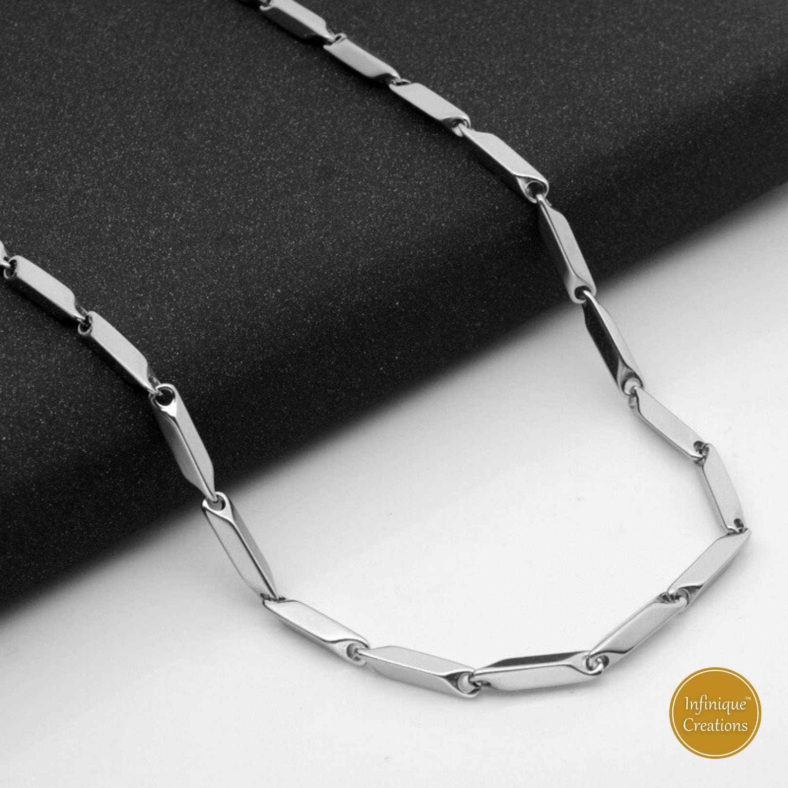 Stainless Steel Silver Arrow Bullet Chain Bracelet Necklace - Etsy