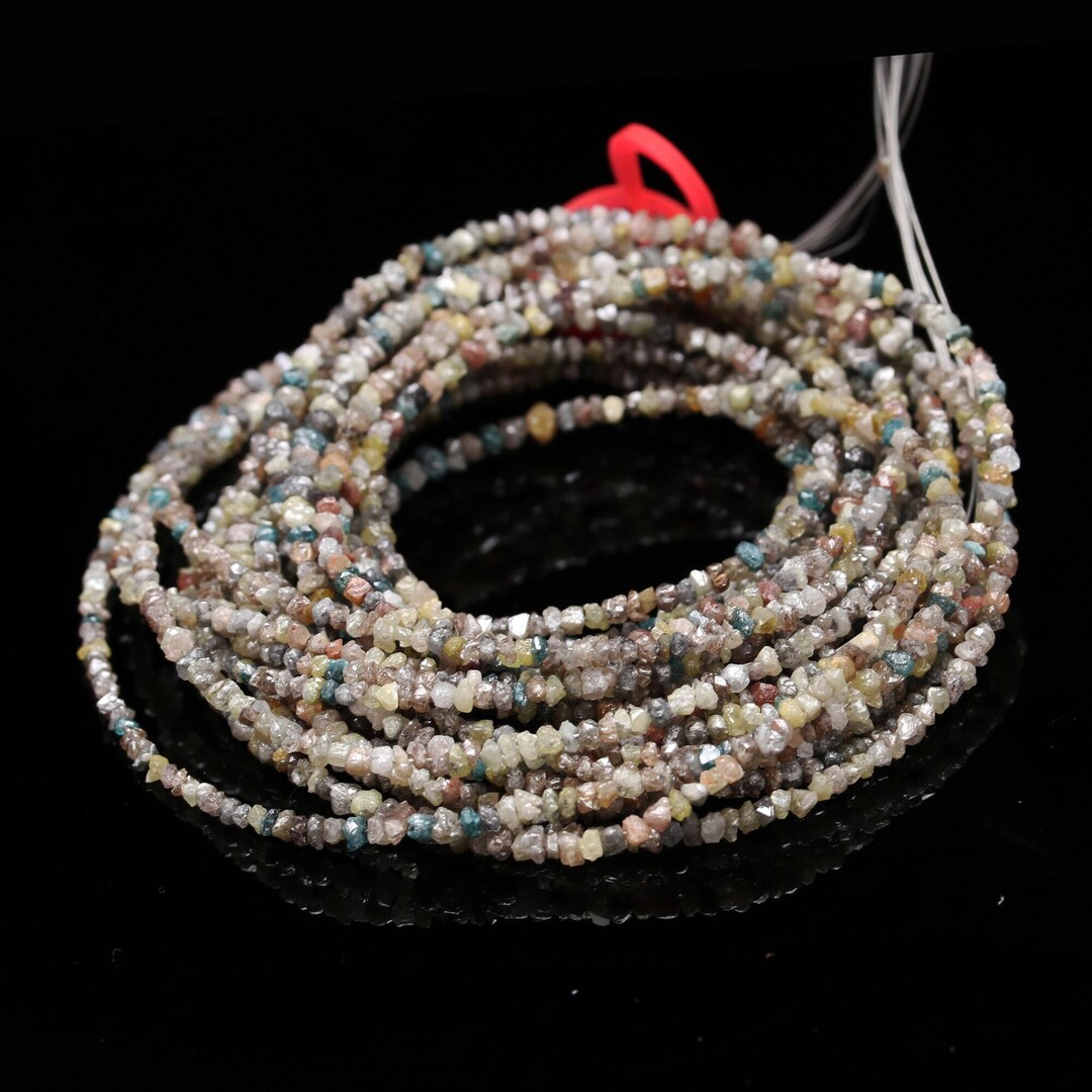 Multi Color ROUGH DIAMOND Bead 2 - 3 Mm AAA+ Natural Raw Diamond Uncut ...