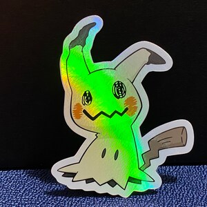 Mimikyu Holographic Sticker Vinyl - Etsy