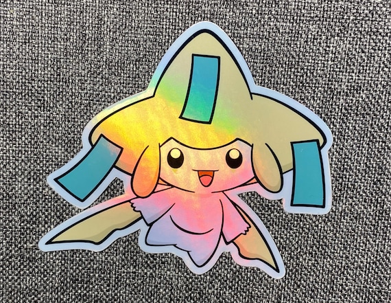Jirachi Holographic Sticker Vinyl - Etsy