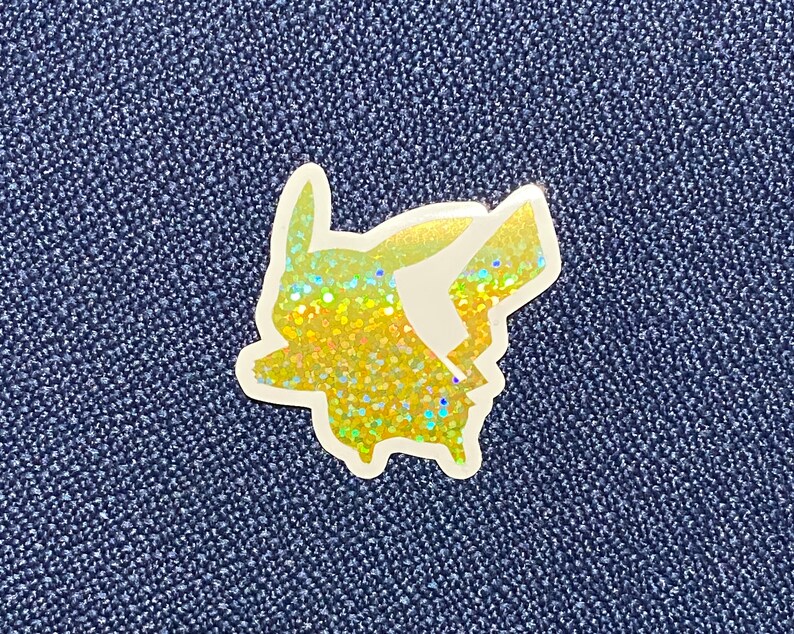 Pikachu Holographic Sticker - Etsy