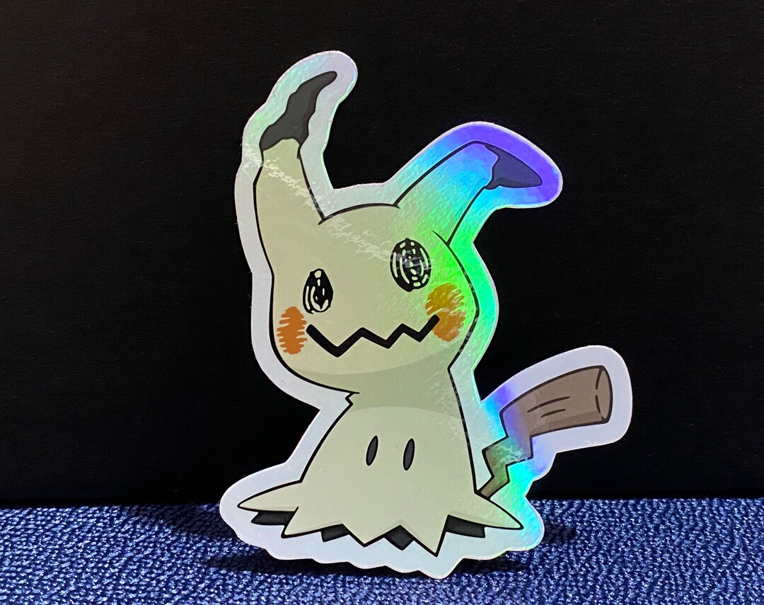 Mimikyu Holographic Sticker Vinyl - Etsy