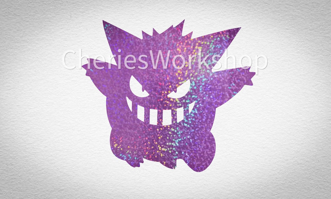 Gengar Holographic Sticker - Etsy