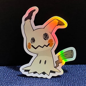 Mimikyu Holographic Sticker Vinyl - Etsy