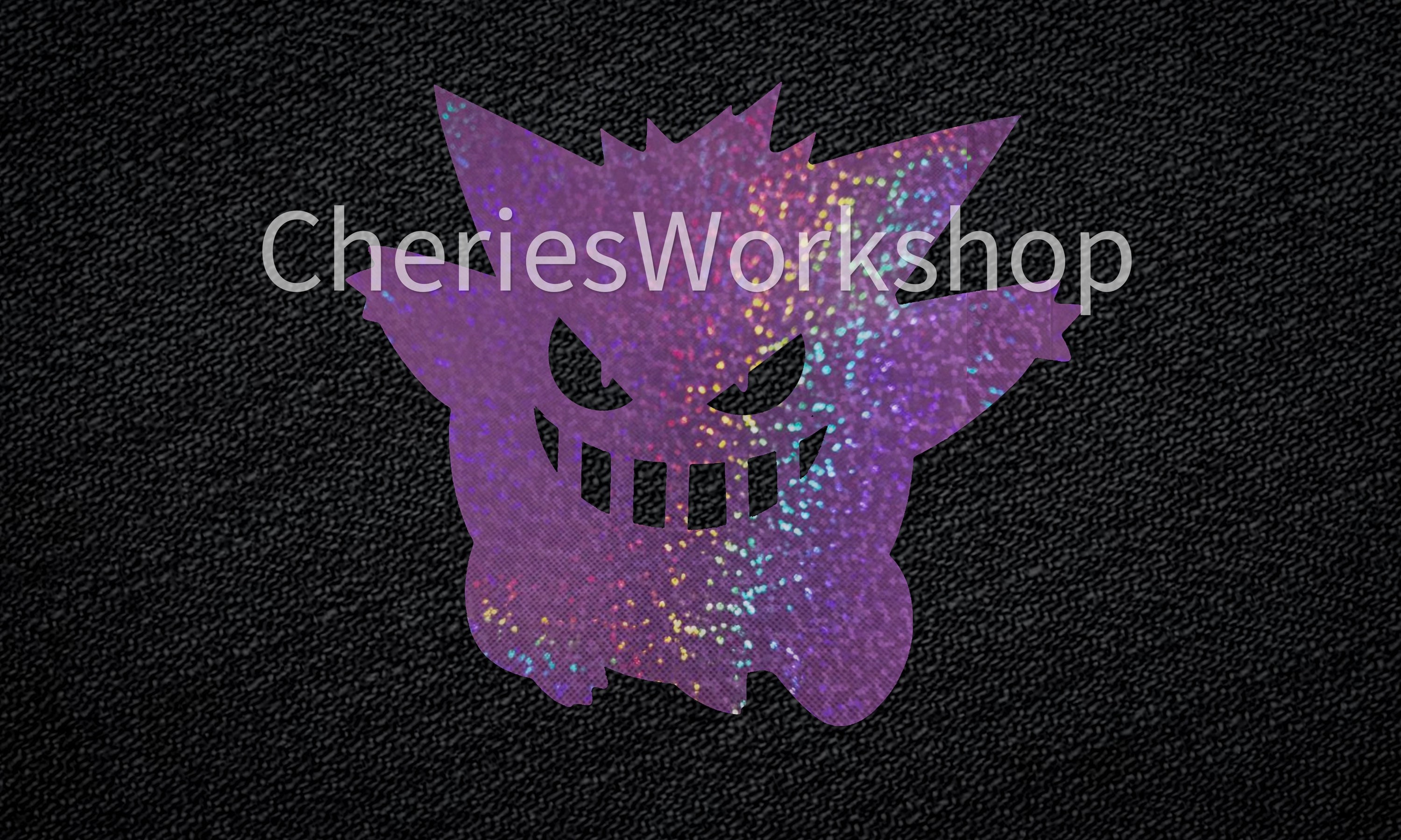 Gengar Holographic Sticker - Etsy