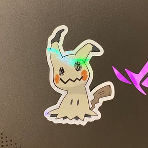 Mimikyu Holographic Sticker Vinyl - Etsy