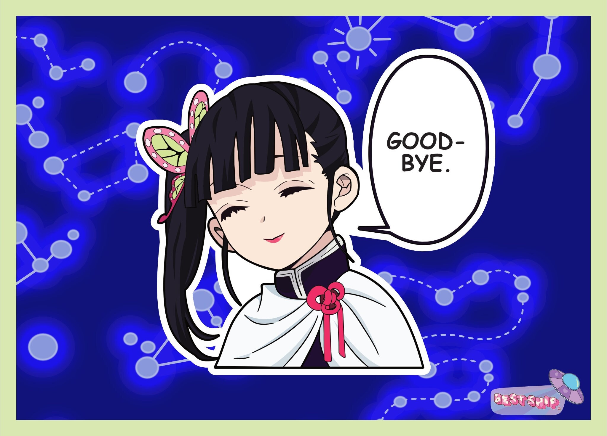 Kanao Goodbye Manga Peeker Anime Otaku Sticker - Etsy