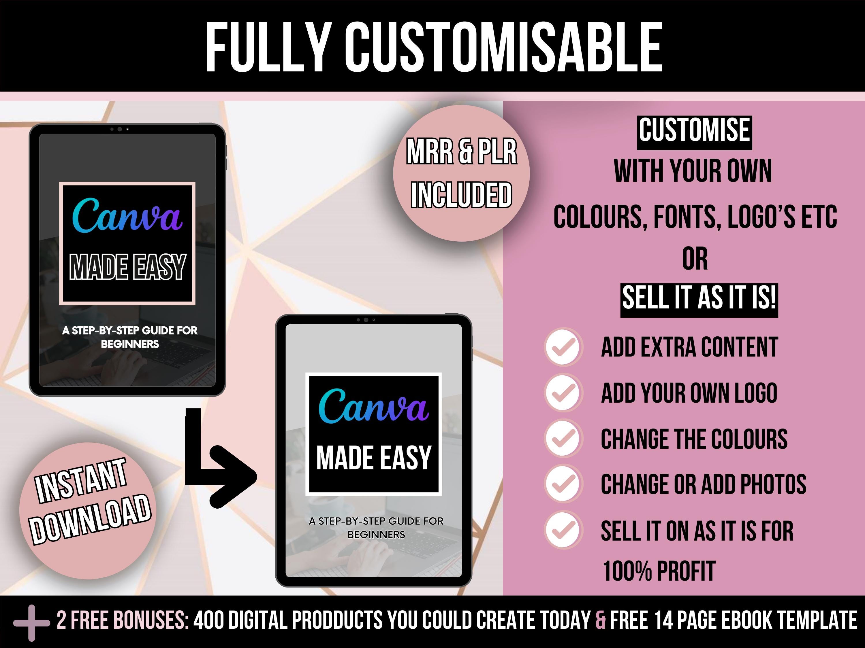 Canva Guide for Beginners, Canva Crash Course, Canva Made Easy, Step by ...