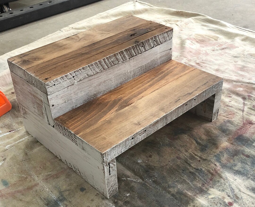 Farmhouse Step Stool / Single Step / Double Step / Rustic Step - Etsy