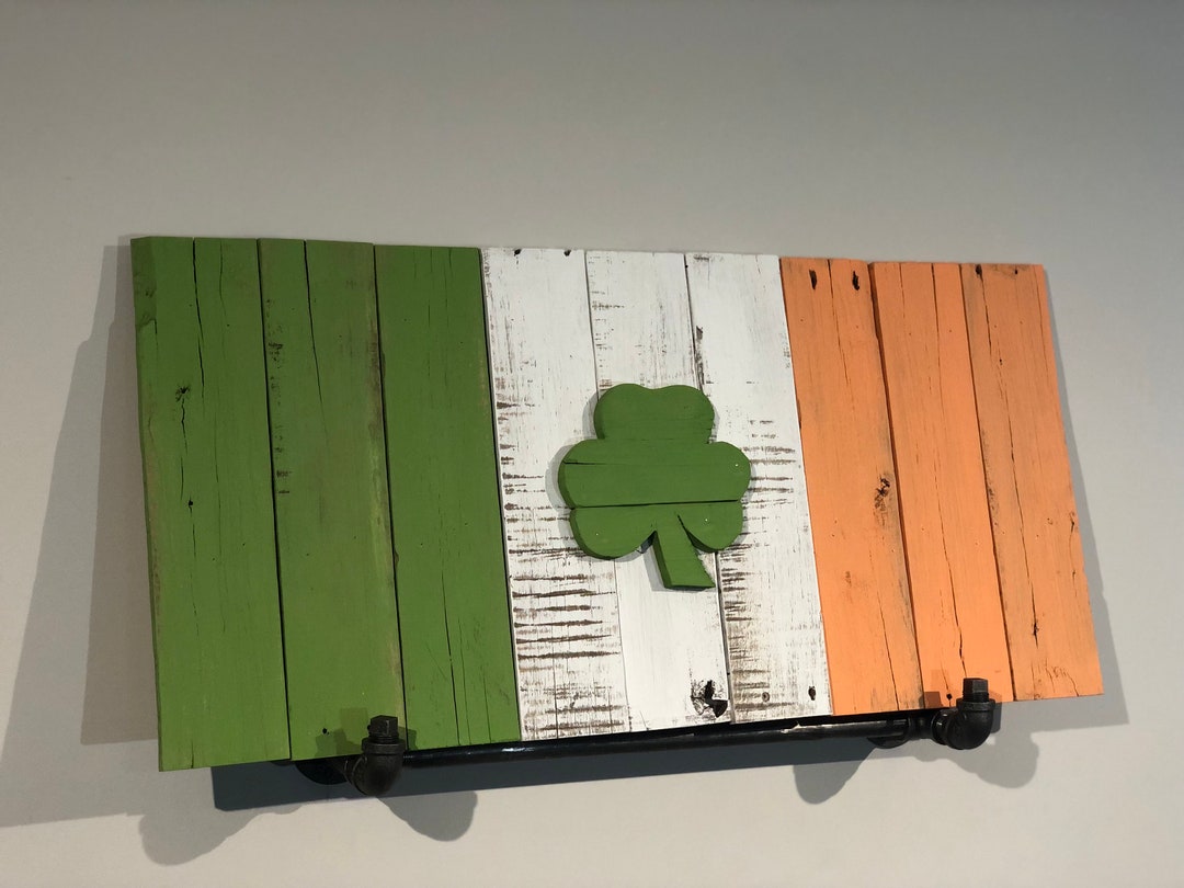 Reclaimed Wood Irish Flag / Wall Decor / Rustic Irish Flag / - Etsy