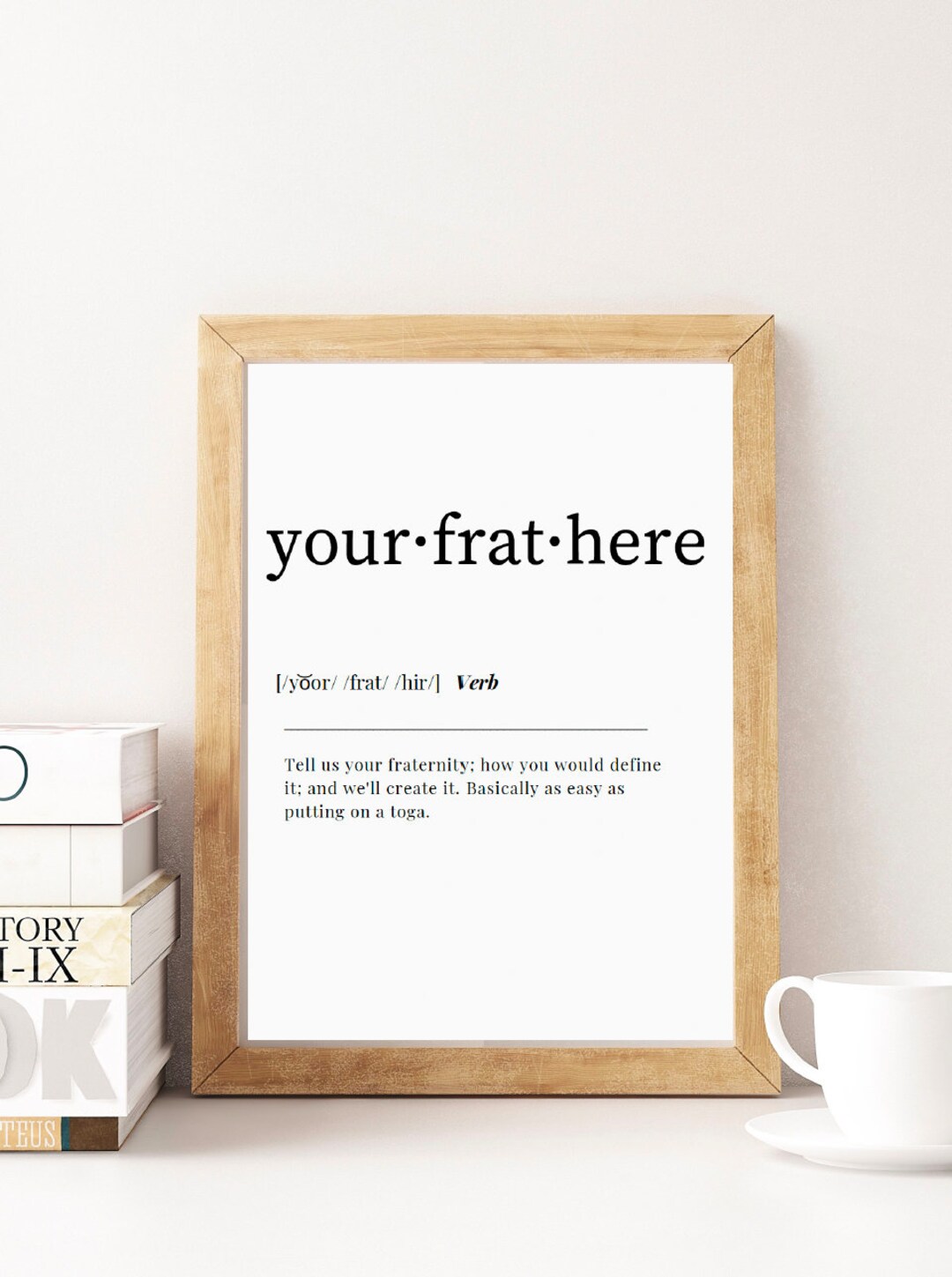 Create Your Own Fraternity - Etsy