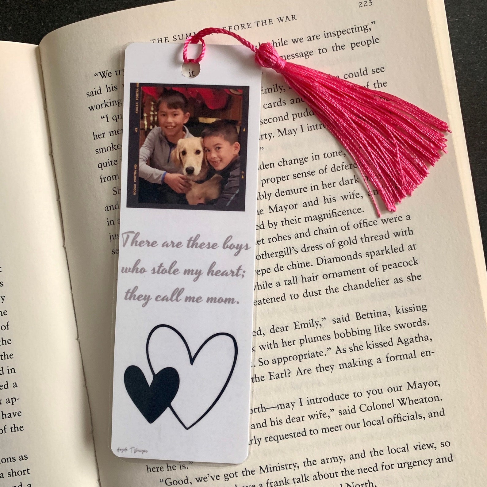 Custom Photo Bookmark Personalized Bookmark With Text Photobooth ...