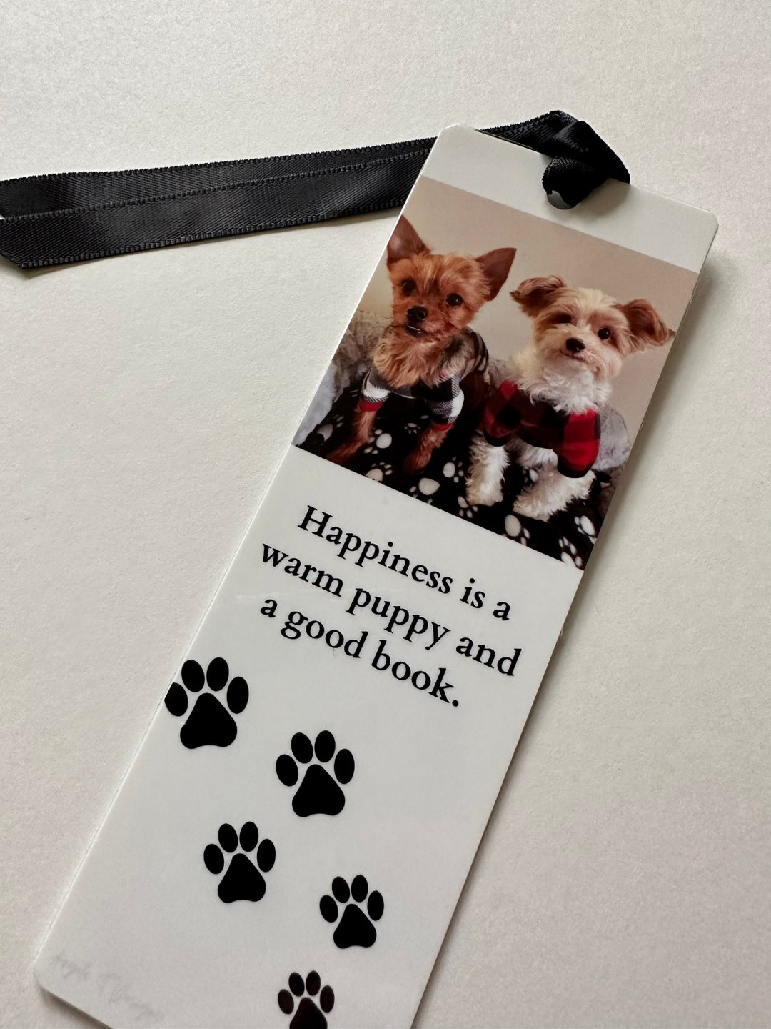 Custom Pet Photobooth Bookmark | Ribbon | Laminated Bookmark ...
