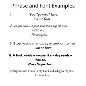 Custom Pet Photobooth Bookmark | Laminated Bookmark | Personalized ...