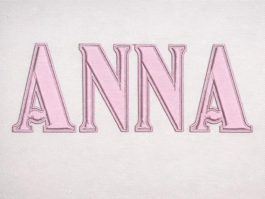 Embroidery Design – "anna" Personalized Pattern (instant Download) - Etsy