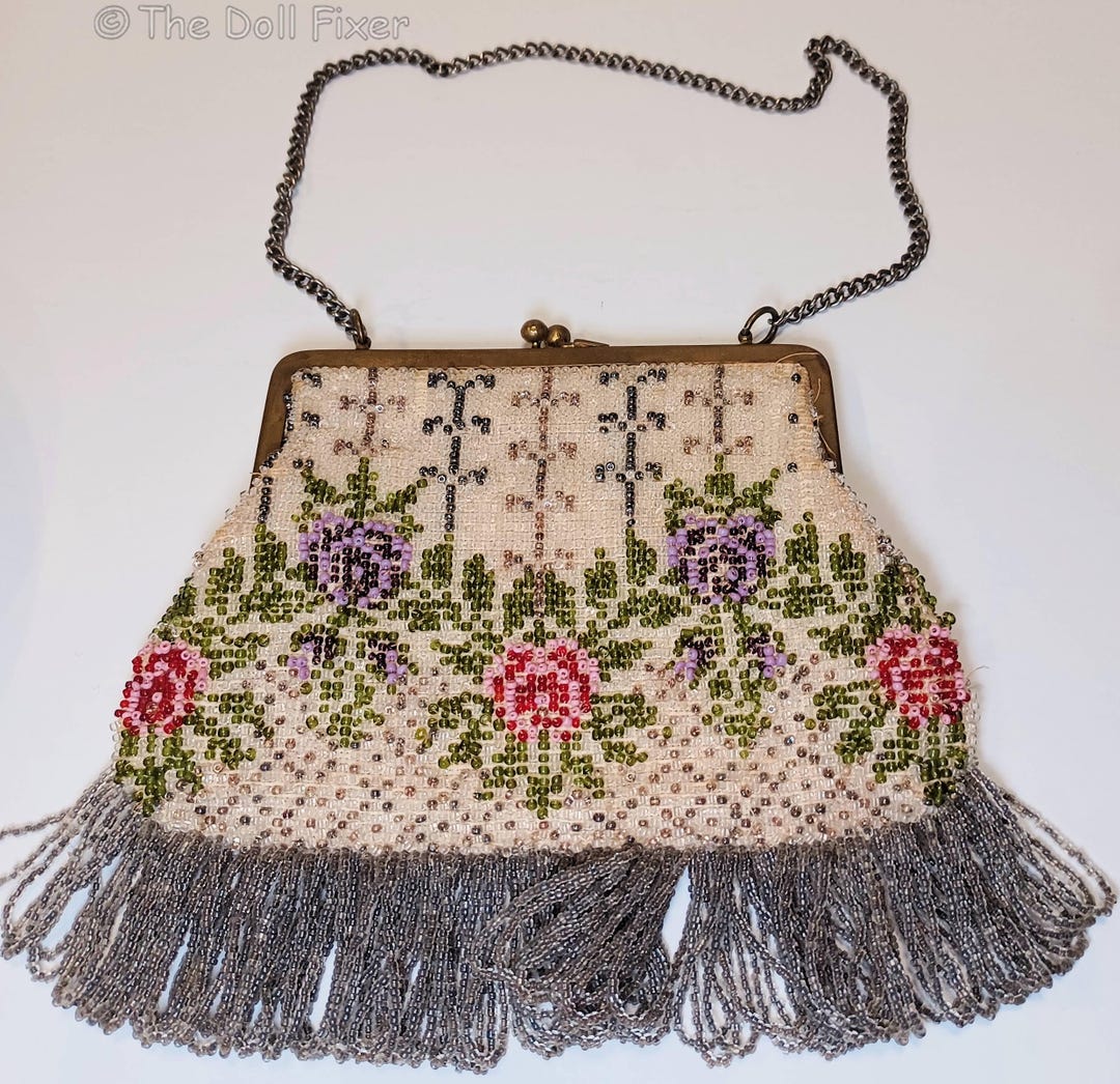 Vintage Flapper Styled Micro Beaded Floral Purse From the 1920’s - Etsy
