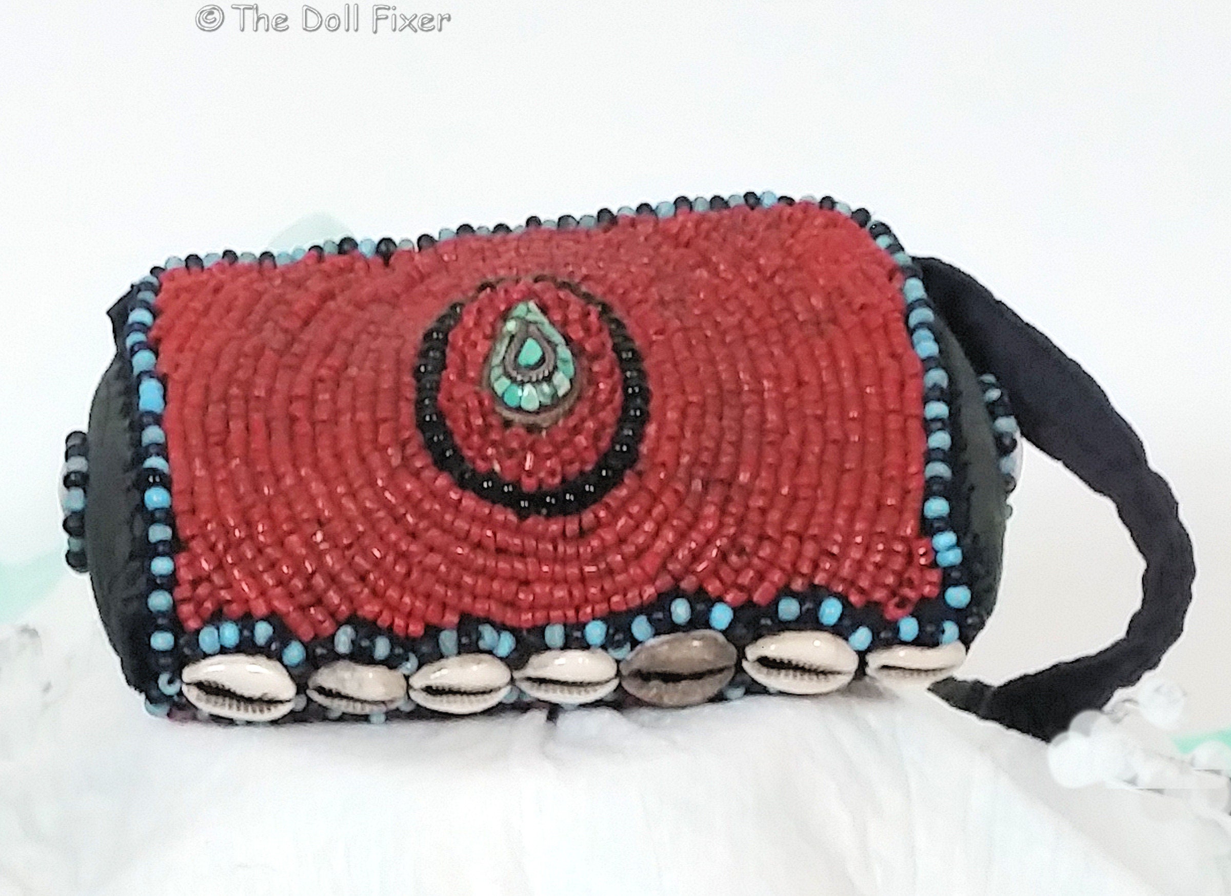 Vintage Hawaiian or Polynesian Hand Beaded Purse and Belt - Etsy