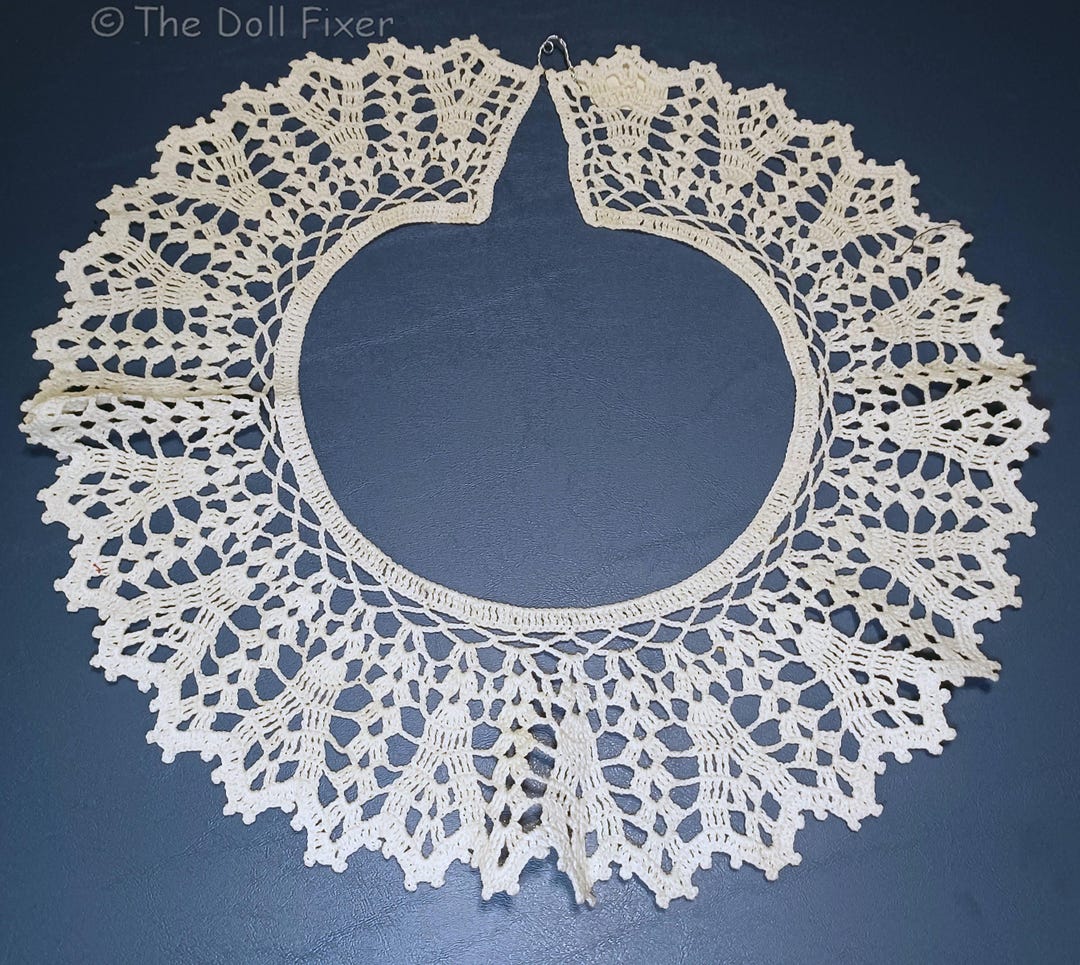 Vintage Crocheted Lace Collar - Etsy